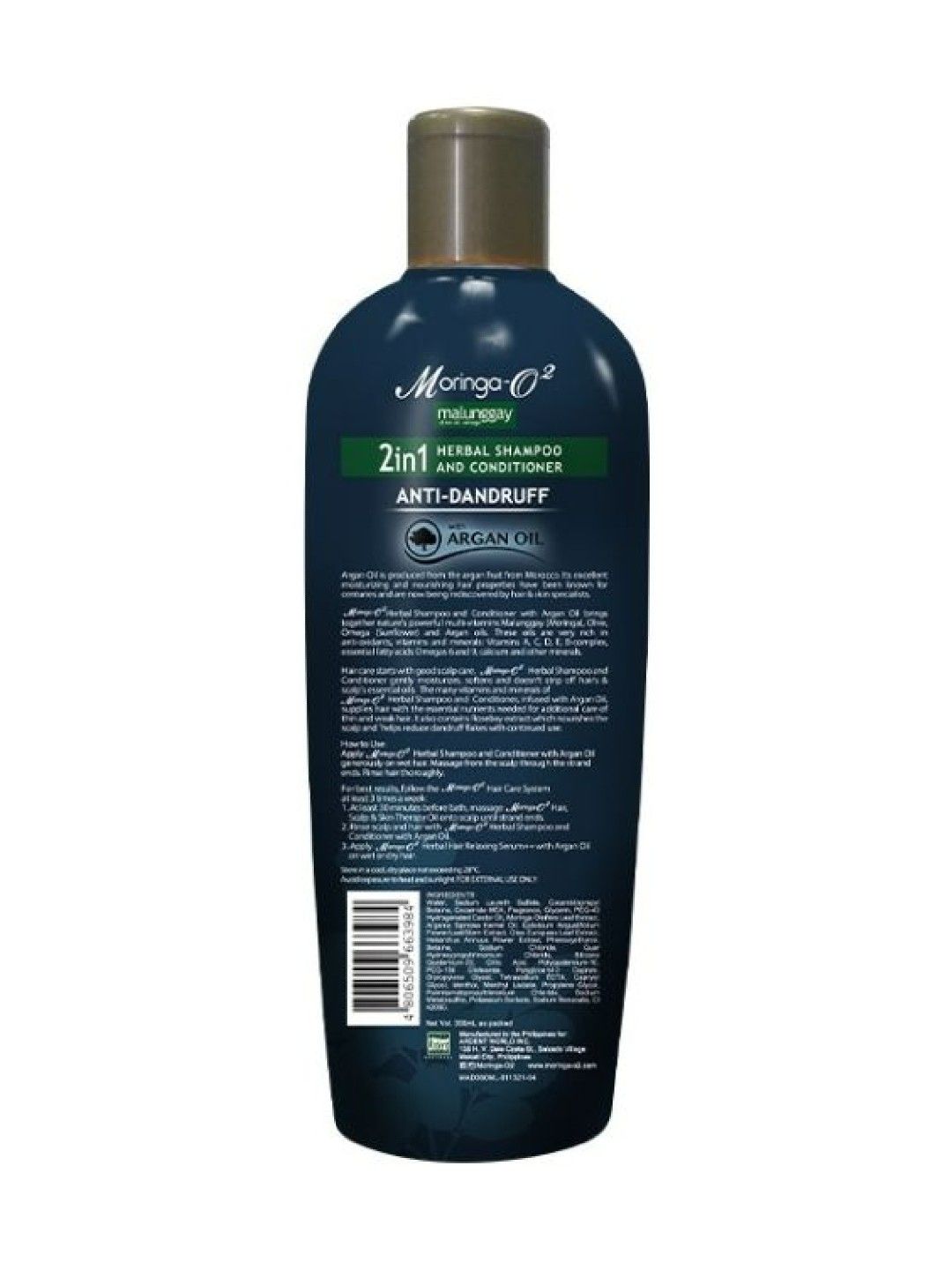 Moringa-O2 Anti-Dandruff 2-in-1 Shampoo and Conditio