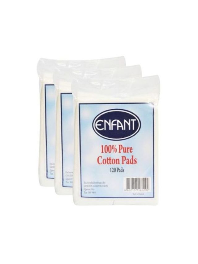 Enfant Baby Cotton Pads (120 Pads) x 3 pack | edamama