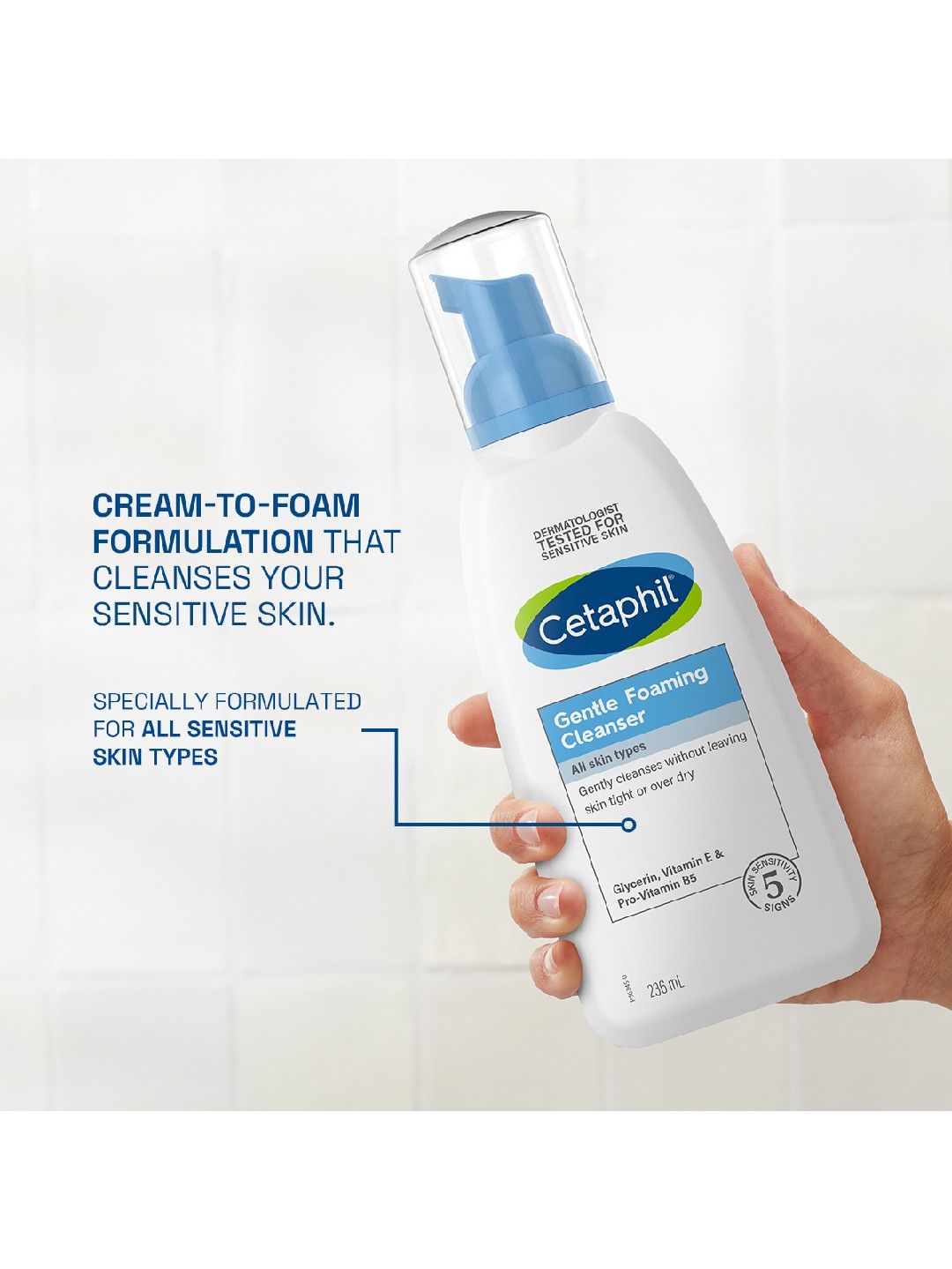 Cetaphil Gentle Foaming Cleanser (236ml) | edamama