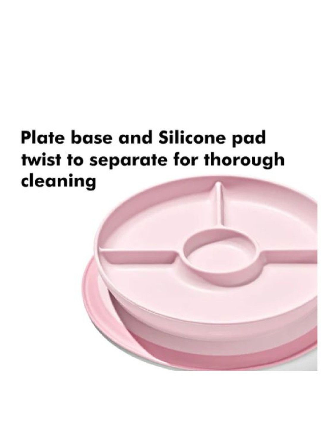 Oxo Tot Suction Divided Plate | edamama