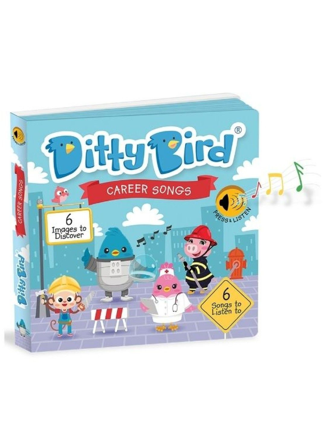 Ditty Bird Musical Book - Career Songs | edamama