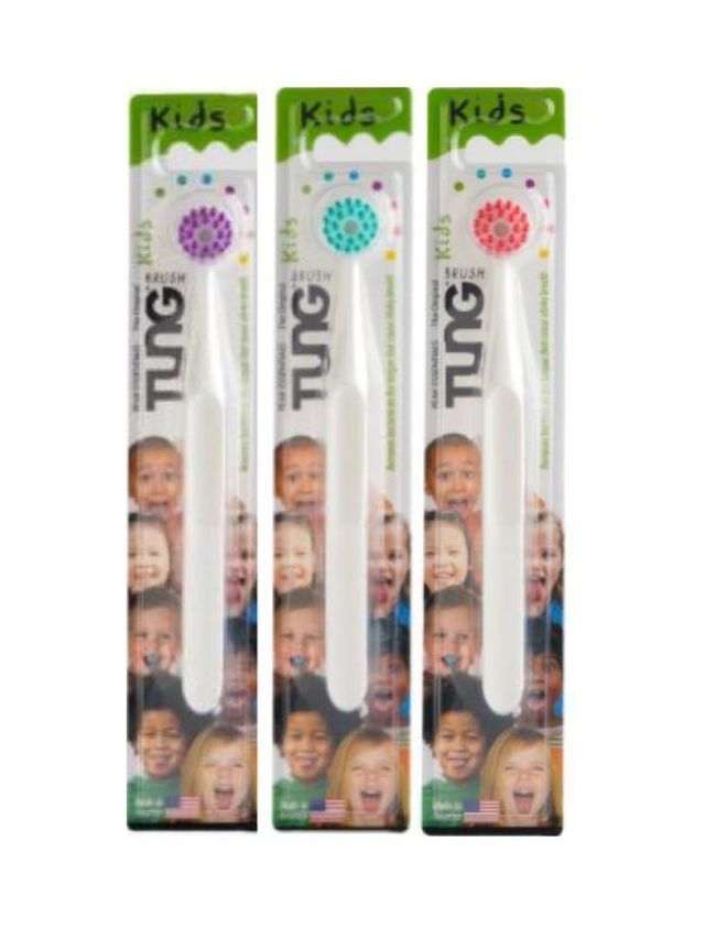 Tung Brush for Kids - Tongue Cleaner (Color Vary) | edamama