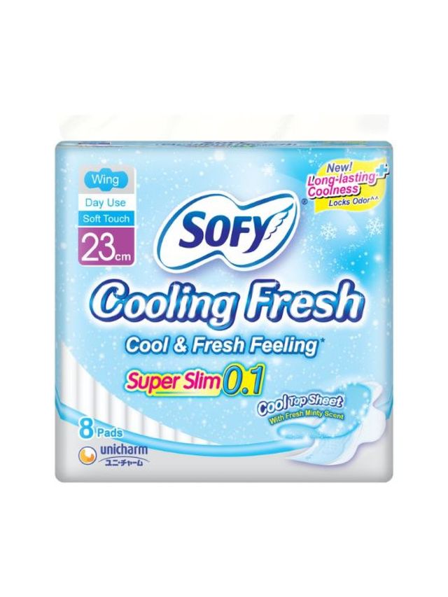 Sofy Cooling Fresh Slim Wing Sanitary Napkin 23cm… | edamama