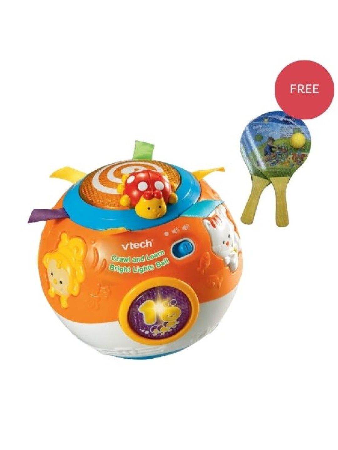 VTech Crawl N' Learn Bright Light Ball with FREE P | edamama