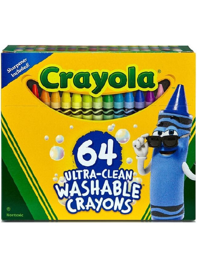 Crayola Ultra Clean Washable Crayons (64 Count) | edamama