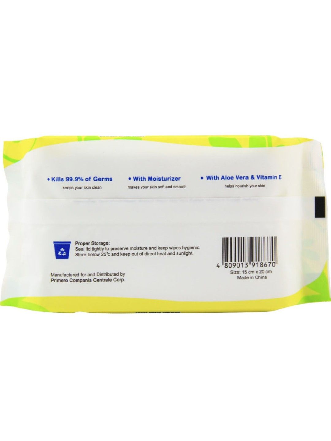 Daily Care Wipes All Purpose Wipes Powder-Fresh Scent (20 sheets) | edamama