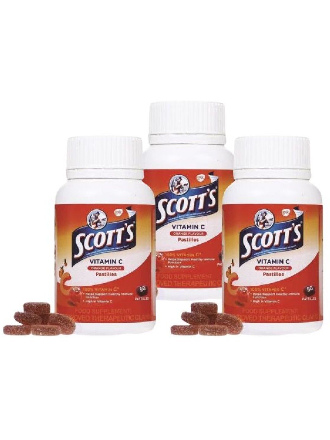 Scott's DHA Gummies - Orange (50 pcs) Bundle of 3 | edamama