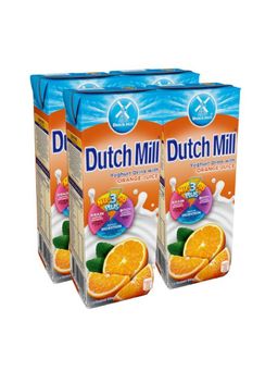 Dutch Mill UHT Yoghurt Drink Orange 180ml x 4 bric | edamama