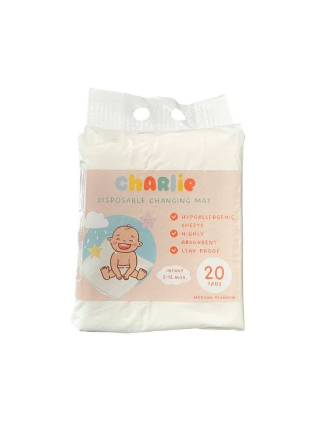 Charlie Diaper Changing Pad Medium (20 pads) | edamama