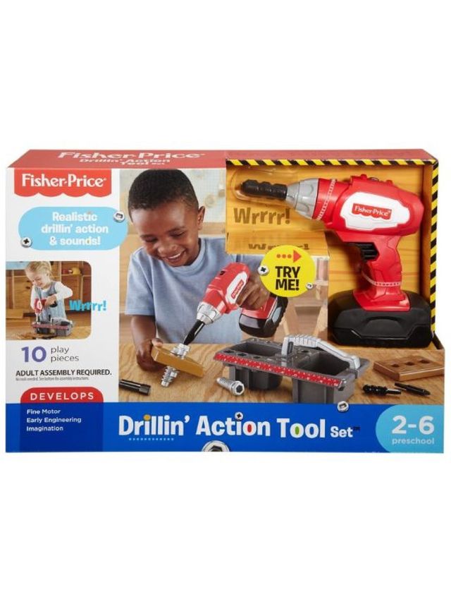 Fisher Price Drillin' Action Tool Set With Drillin | edamama