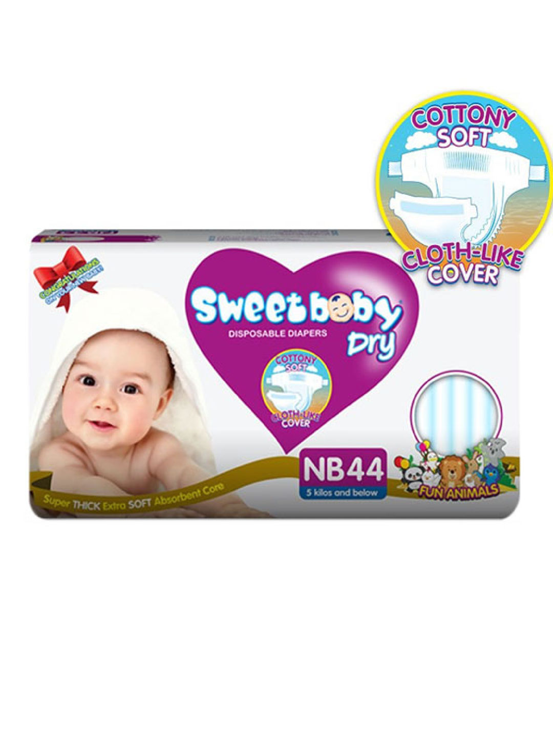 Sweetbaby Dry Disposable Diapers Newborn (44s) | edamama