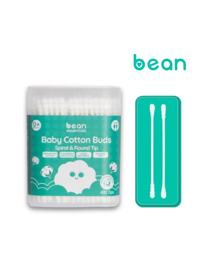 bean essentials Spiral and Round Baby Cotton Buds (4