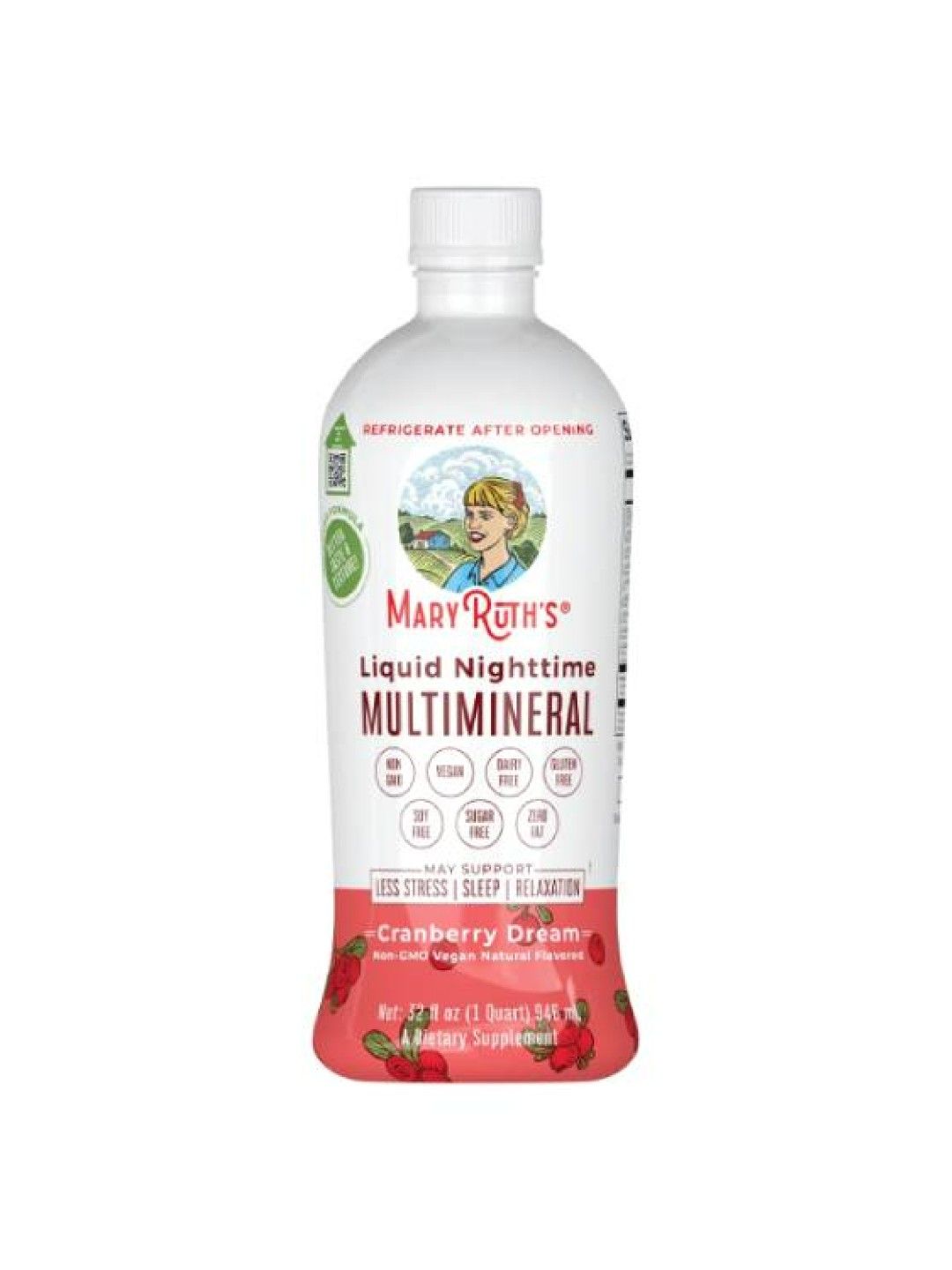 Mary Ruth's Liquid Nighttime Vegan Cranberry Dream MultiMineral (32oz ...