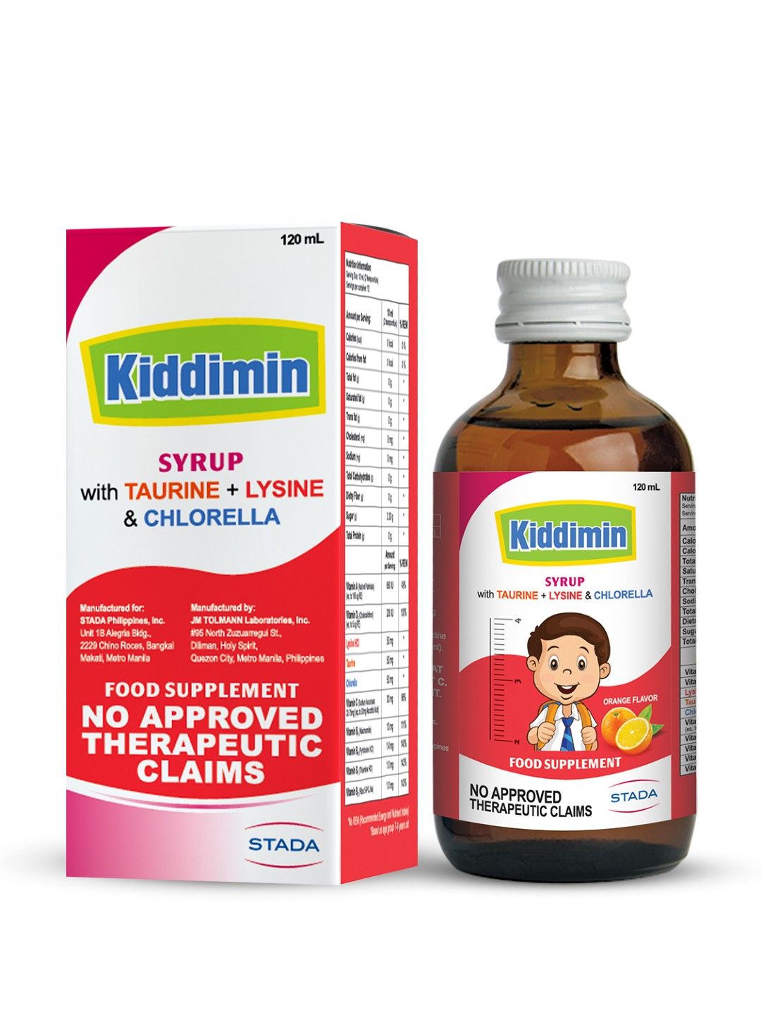 Fern-C KIDDIMIN Syrup with Taurine + Lysine & Chlorella (120ml) | edamama
