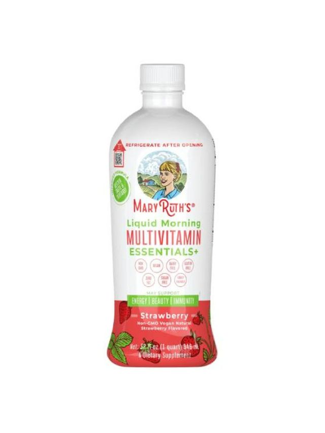Mary Ruth's Liquid Morning VEGAN Multivitamin Essentials - Strawberry ...