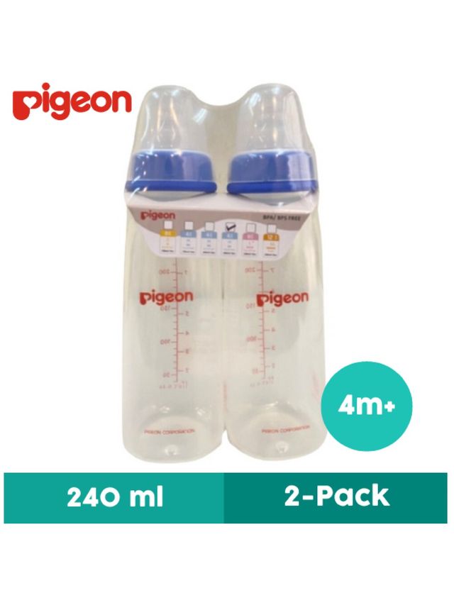Pigeon RPP Blue Bottle Twin Pack 240ml (M) | edamama