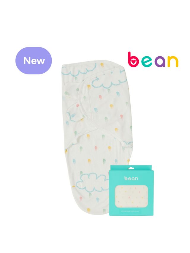bean Ava Swaddle Velcro Wrap Cloud | edamama