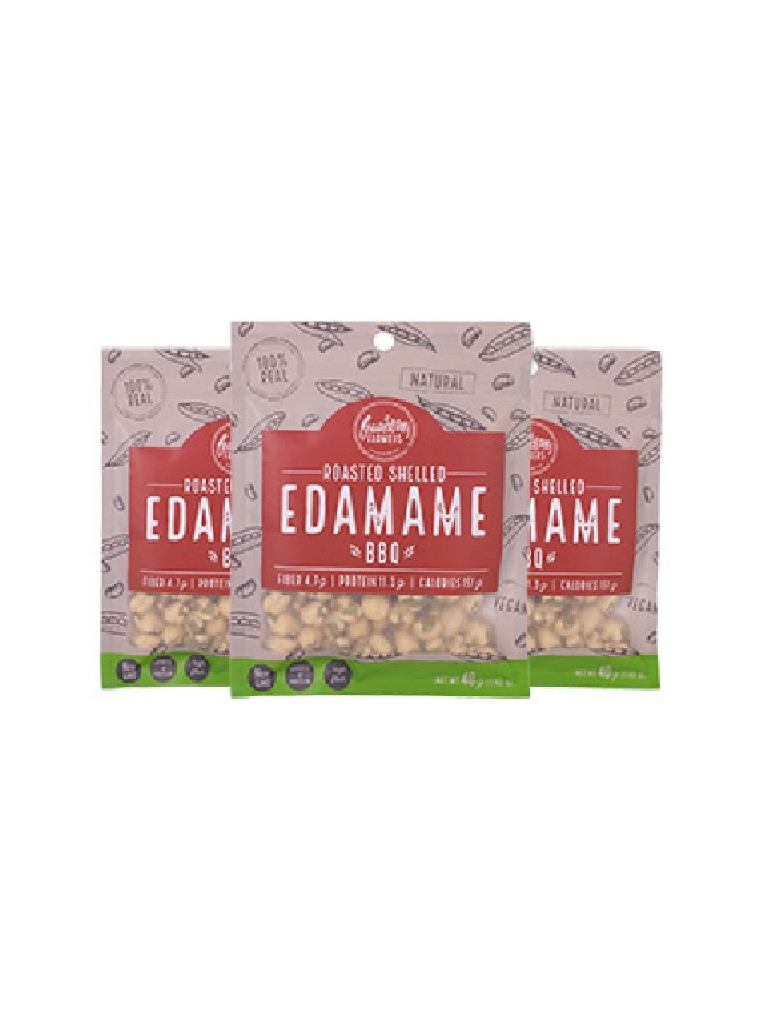 Founding Farmers Edamame - BBQ Roasted (3-Pack) | edamama