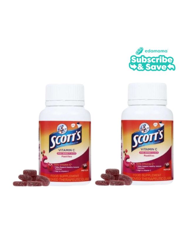 Scott's Pastilles Mixed Berries 50s Bundle of 2 - | edamama