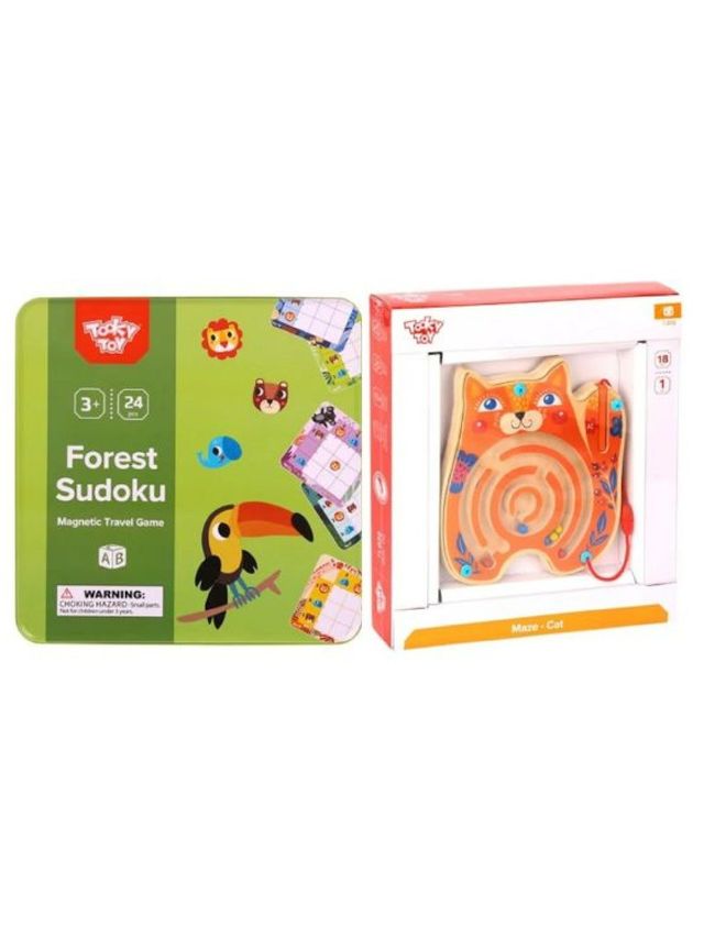 Tooky Toy Forest Sudoku and Cat Maze Bundle | edamama