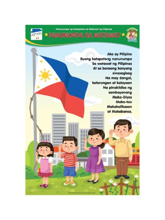 Joytoy Panunumpa Sa Watawat Poster | edamama