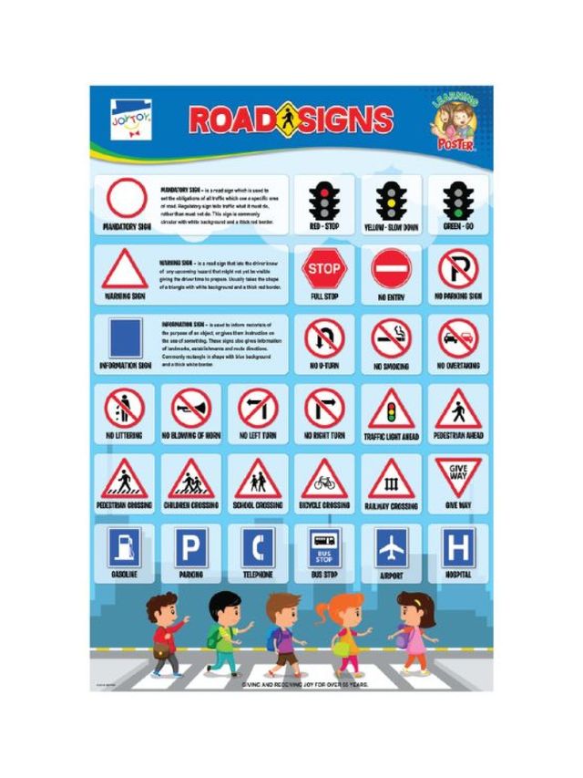 Joytoy Road Signs Poster | edamama