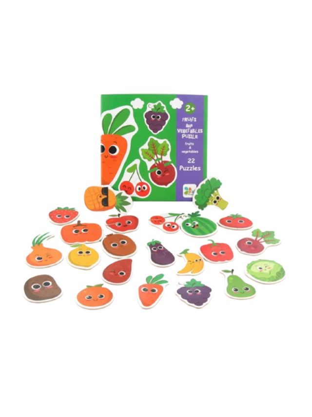 Harper and Chase Fruits & Vegetables Puzzle Set