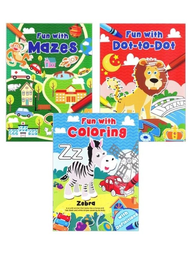 Learning is Fun Fun With Series Set Of 3 (Coloring | edamama