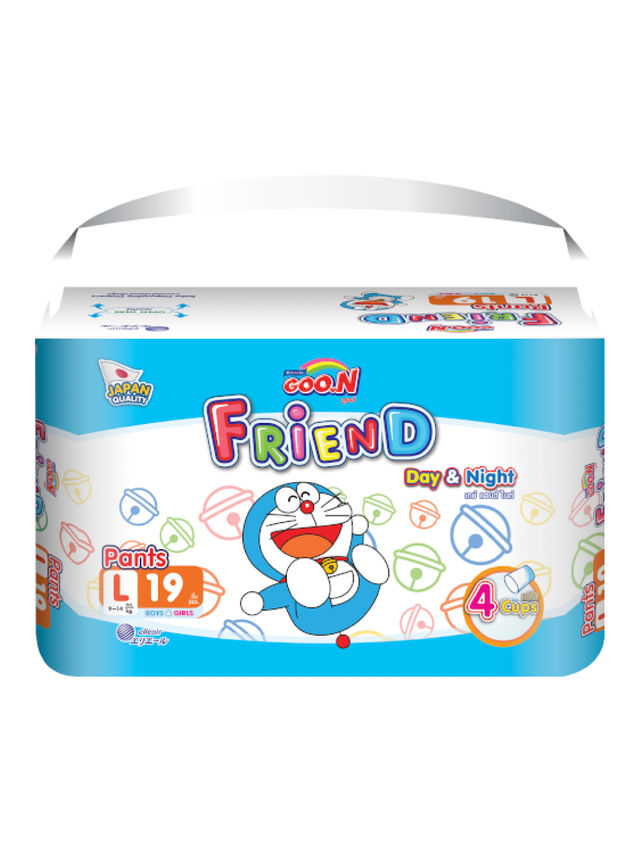 GOO.N Friend Diaper Pants Large (19pcs) | edamama