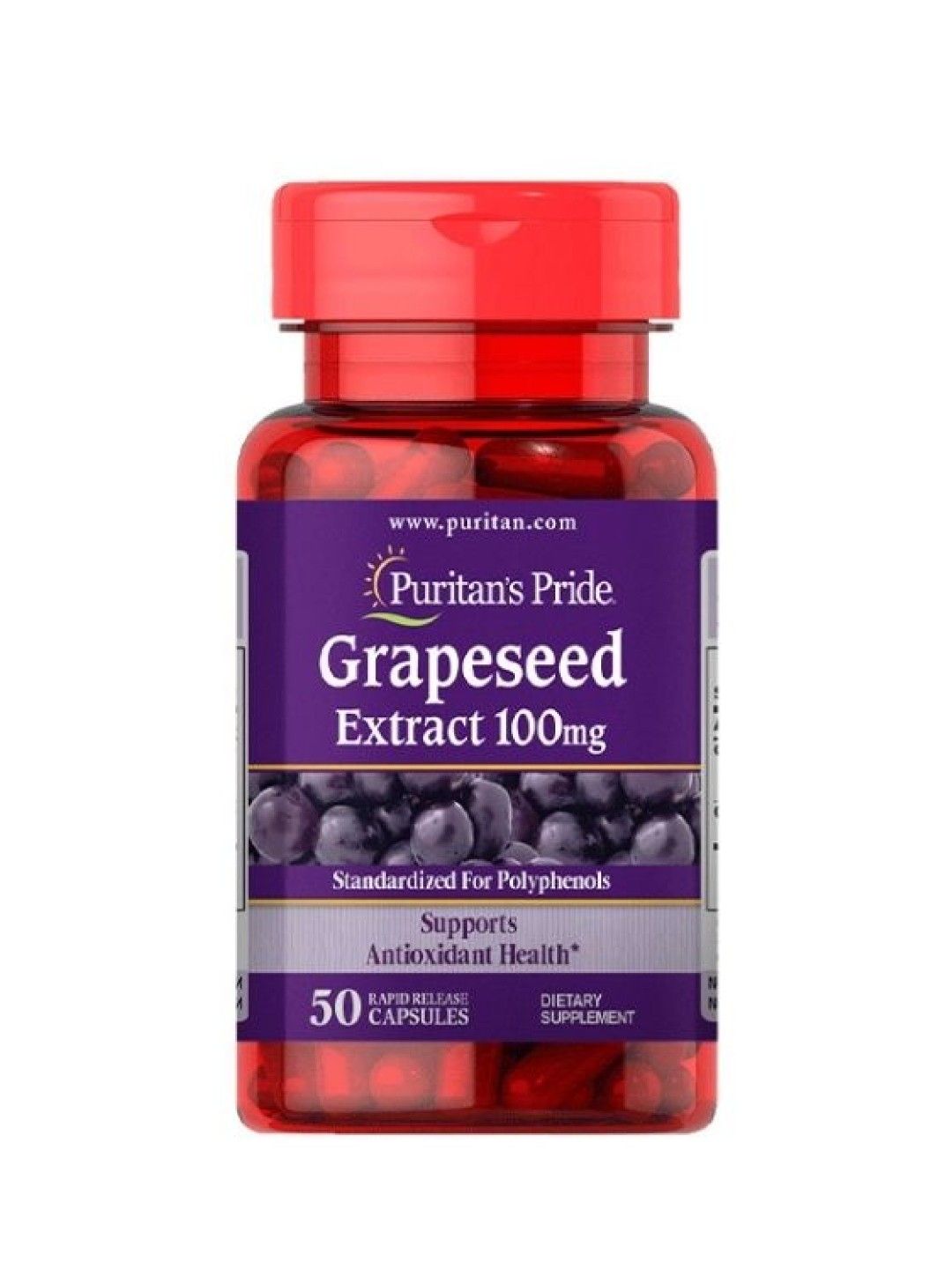Puritan's Pride Grape Seed Extract 100 mg (50 caps | edamama
