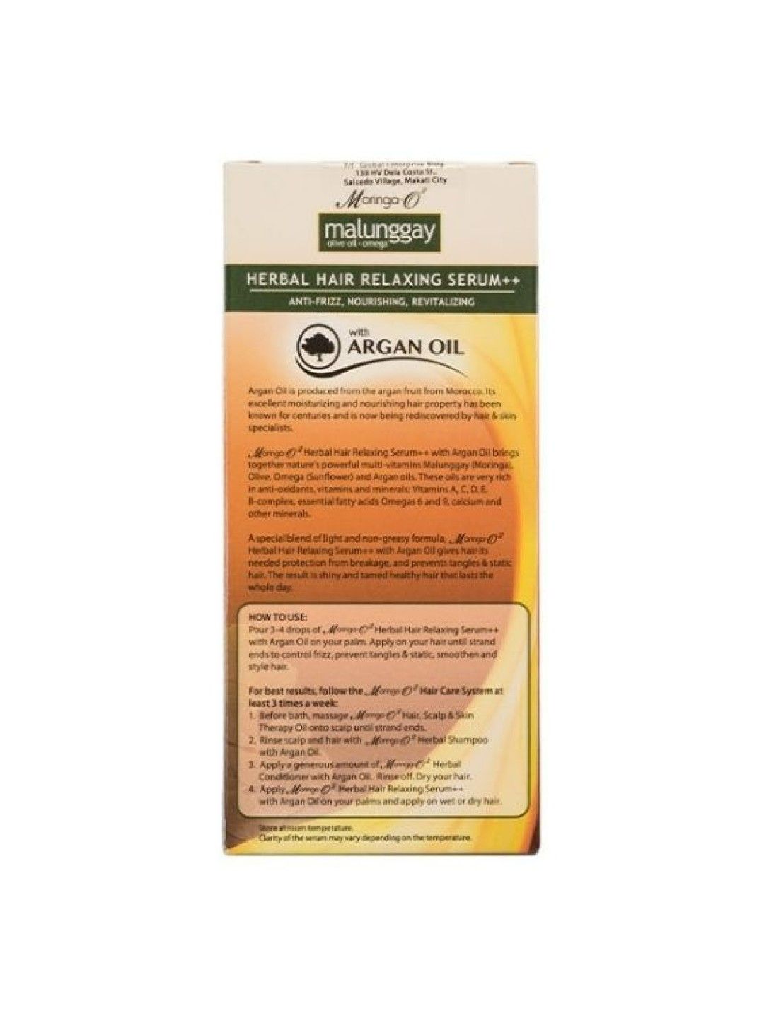 Moringa-O2 Hair Relaxing Serum with Argan Oil (55m | edamama