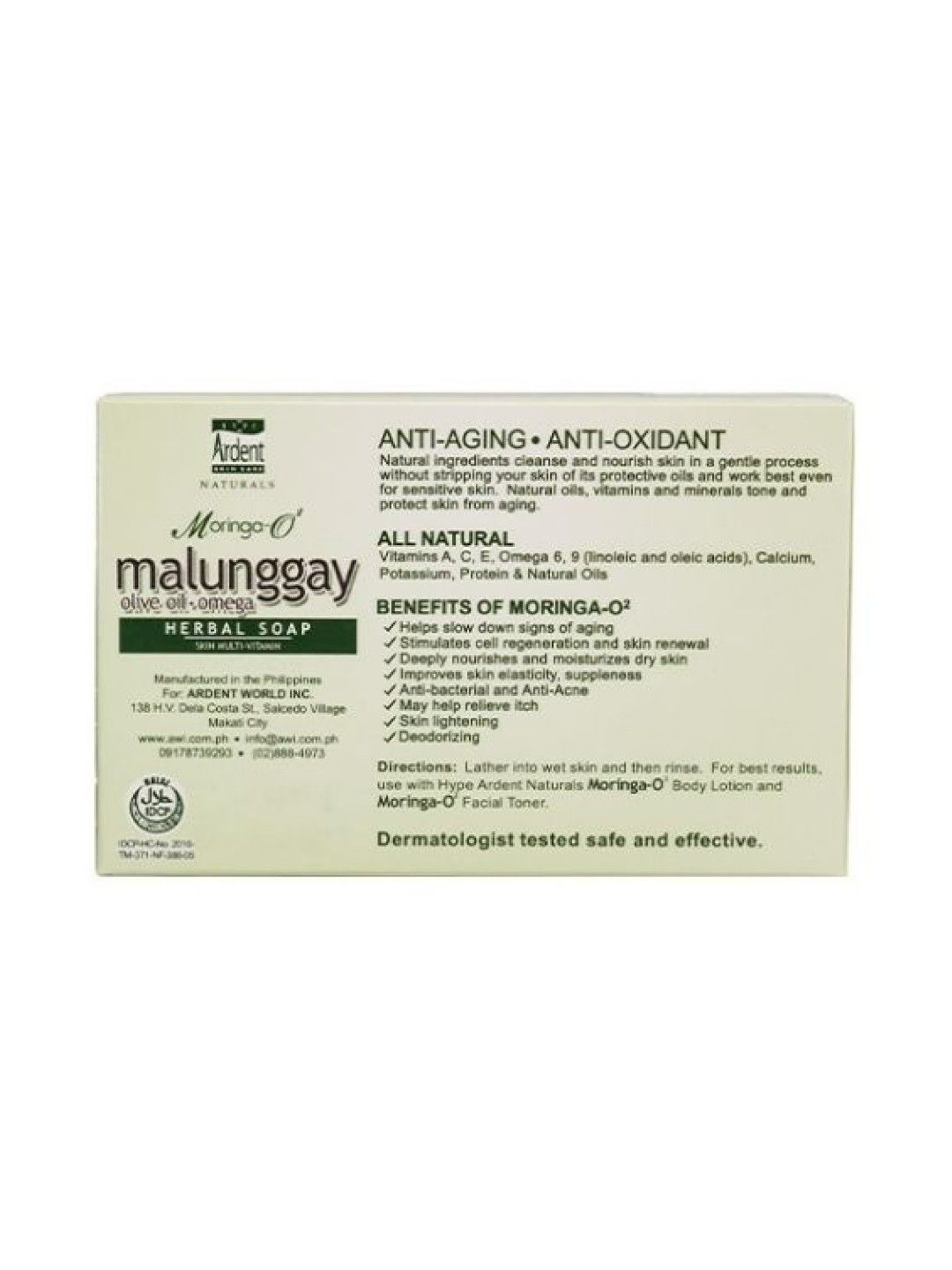 Moringa-O2 Herbal Moisturizing Soap (135g) | edamama