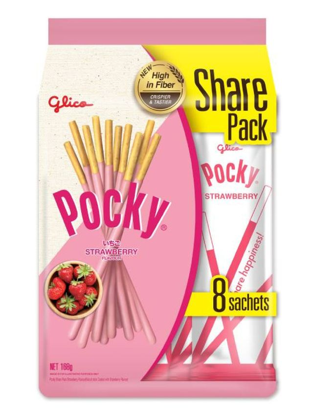 Pocky Strawberry Biscuit Sticks Share Pack | edamama