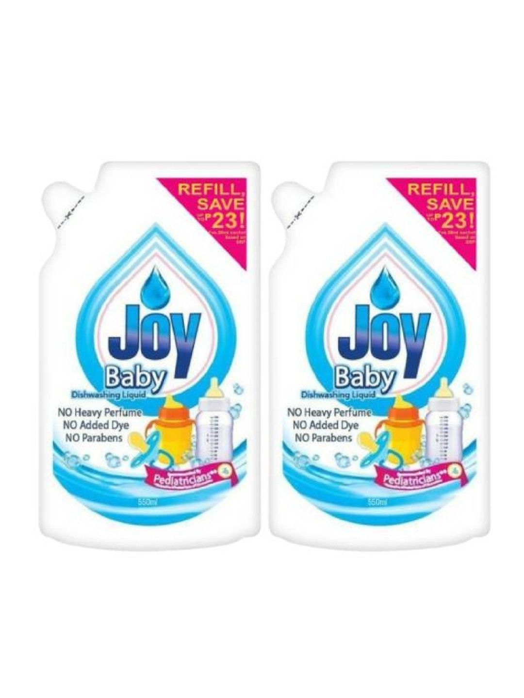 Joy Baby Bottle Wash Refill (550ml) Set of 2 | edamama