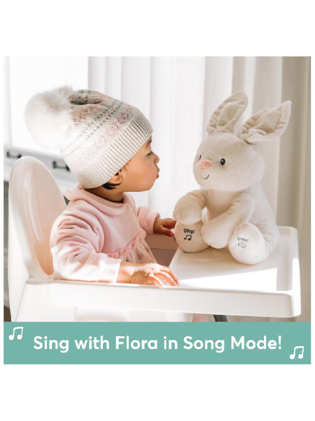 Gund Flora the Animated Bunny 12" | edamama