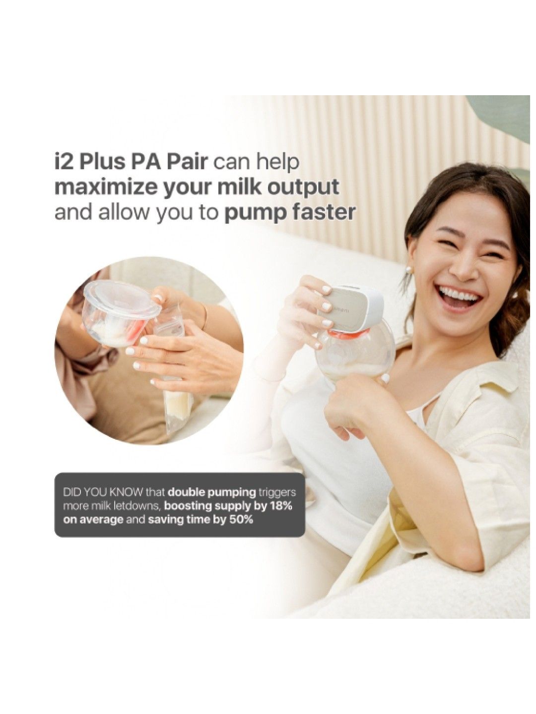 i2 Plus PA Pair Handsfree Breast Pump | edamama