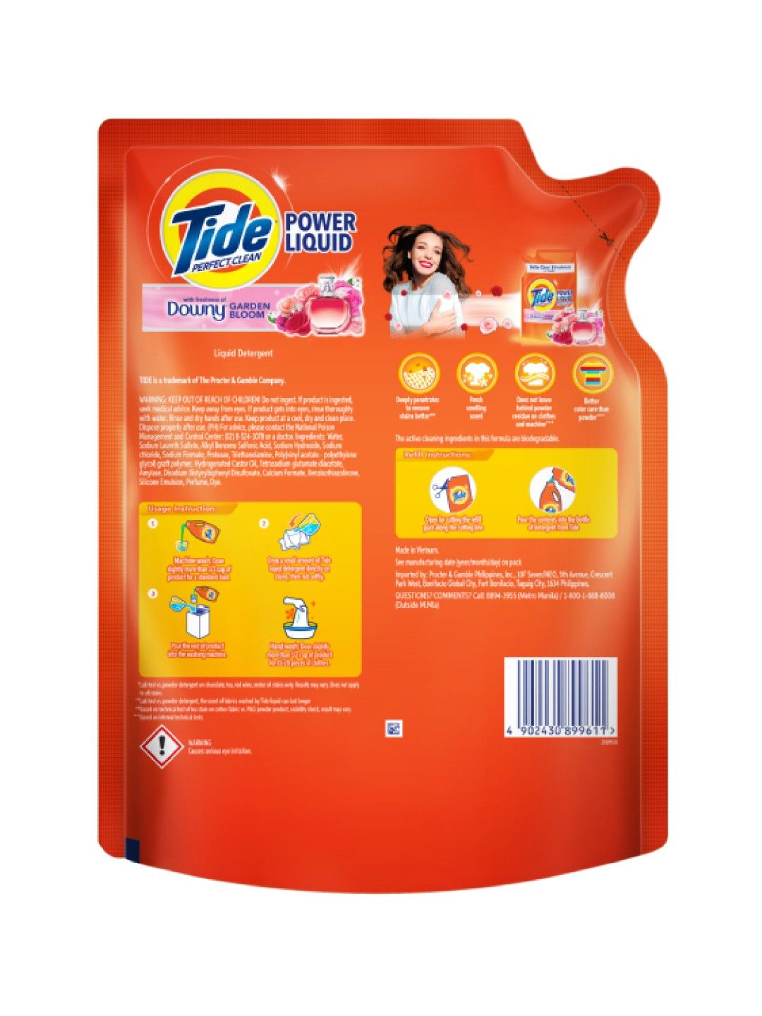 Tide Sparkling Fresh Liquid Laundry Detergent Refill (715g) | edamama