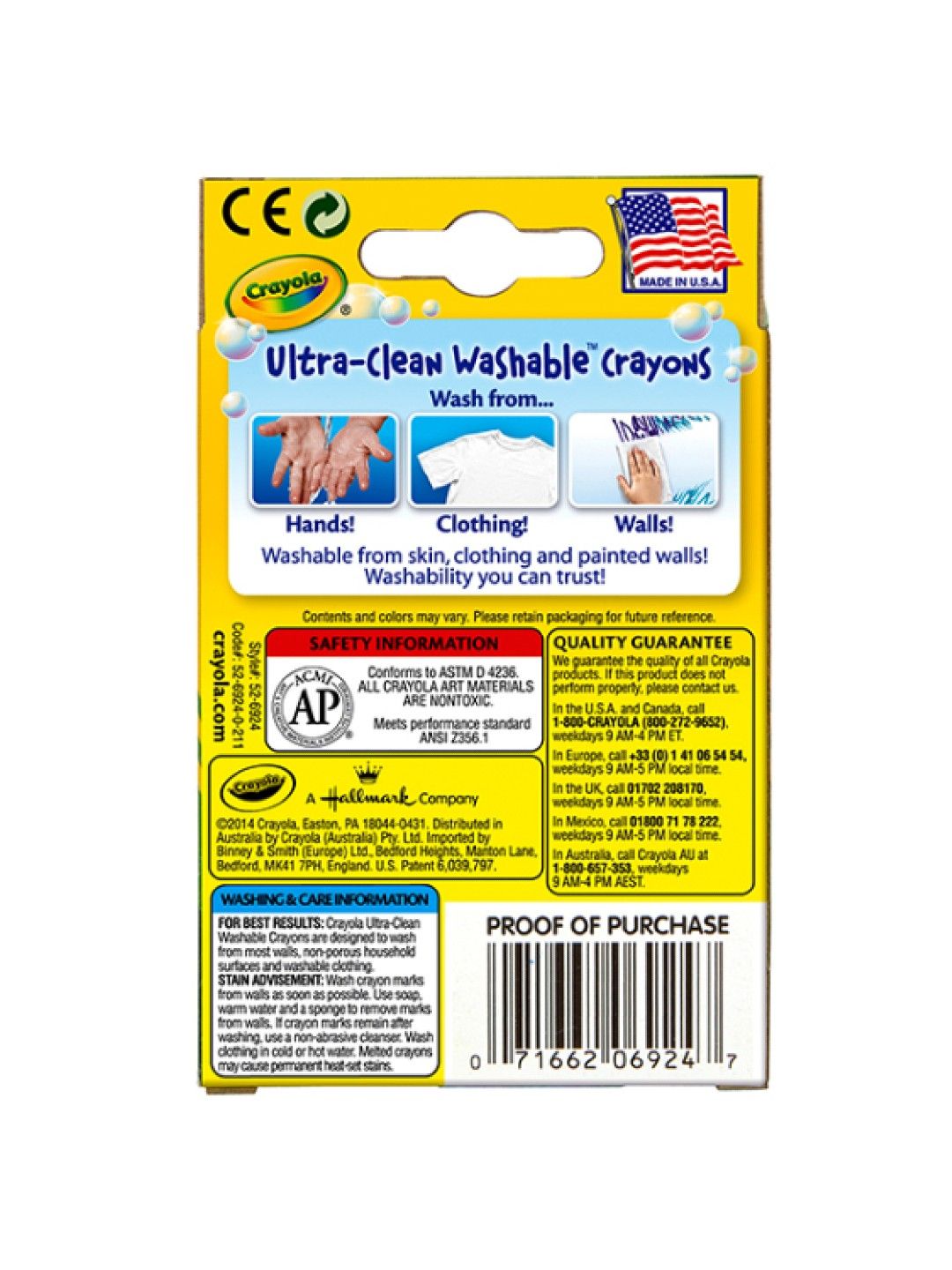 Crayola Ultra Clean Washable Crayons (24 Count) | edamama