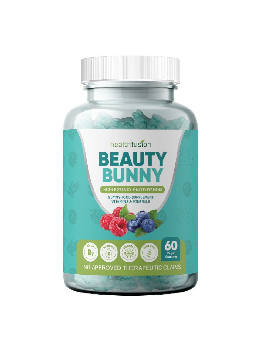 Health Fusion Beauty Bunny Gummies with 5,000mcg Biotin (60 pcs) | edamama
