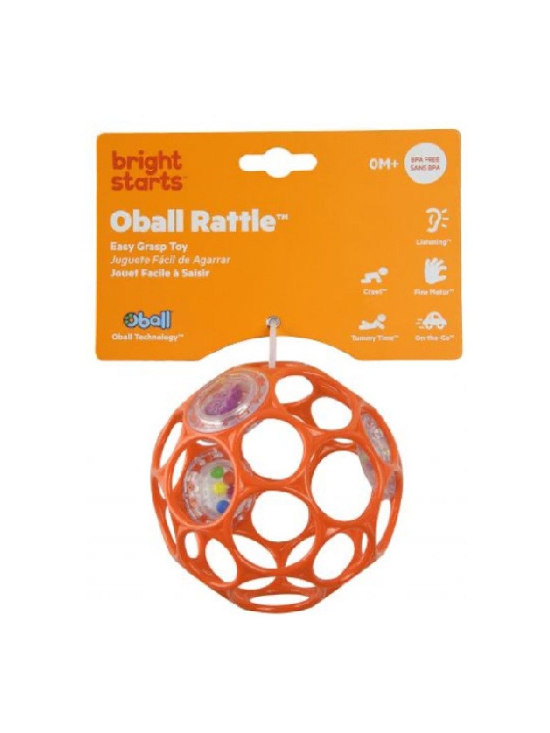 Bright Starts Oball Rattle Easy Grasp Toy (1 pc - | edamama