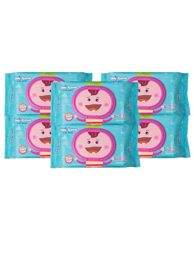 Uni-love Unscented Baby Wipes 100's (6-Pack) | edamama