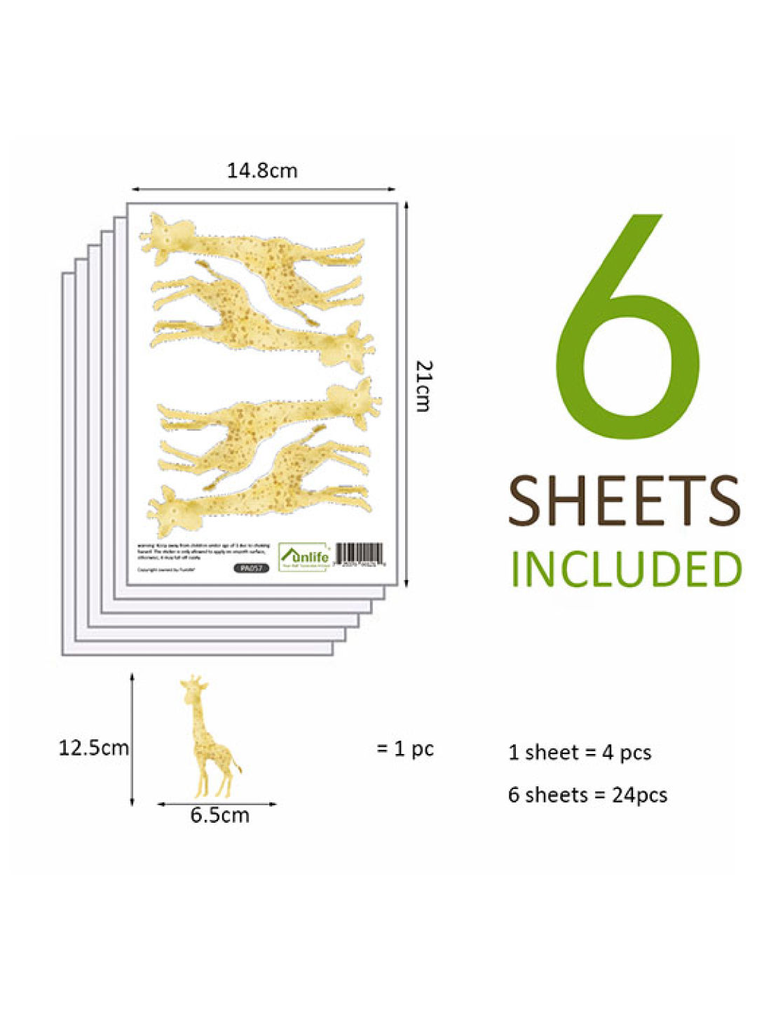 Juju Nursery Giraffe Wall Decals Nursery Stickers | edamama