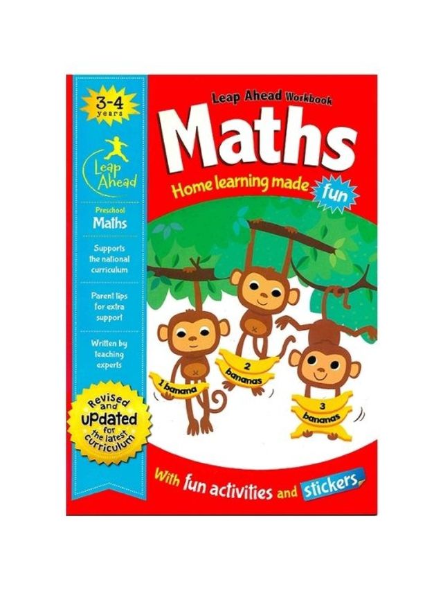 Learning is Fun Leap Ahead Workbook Maths 3-4 Year | edamama