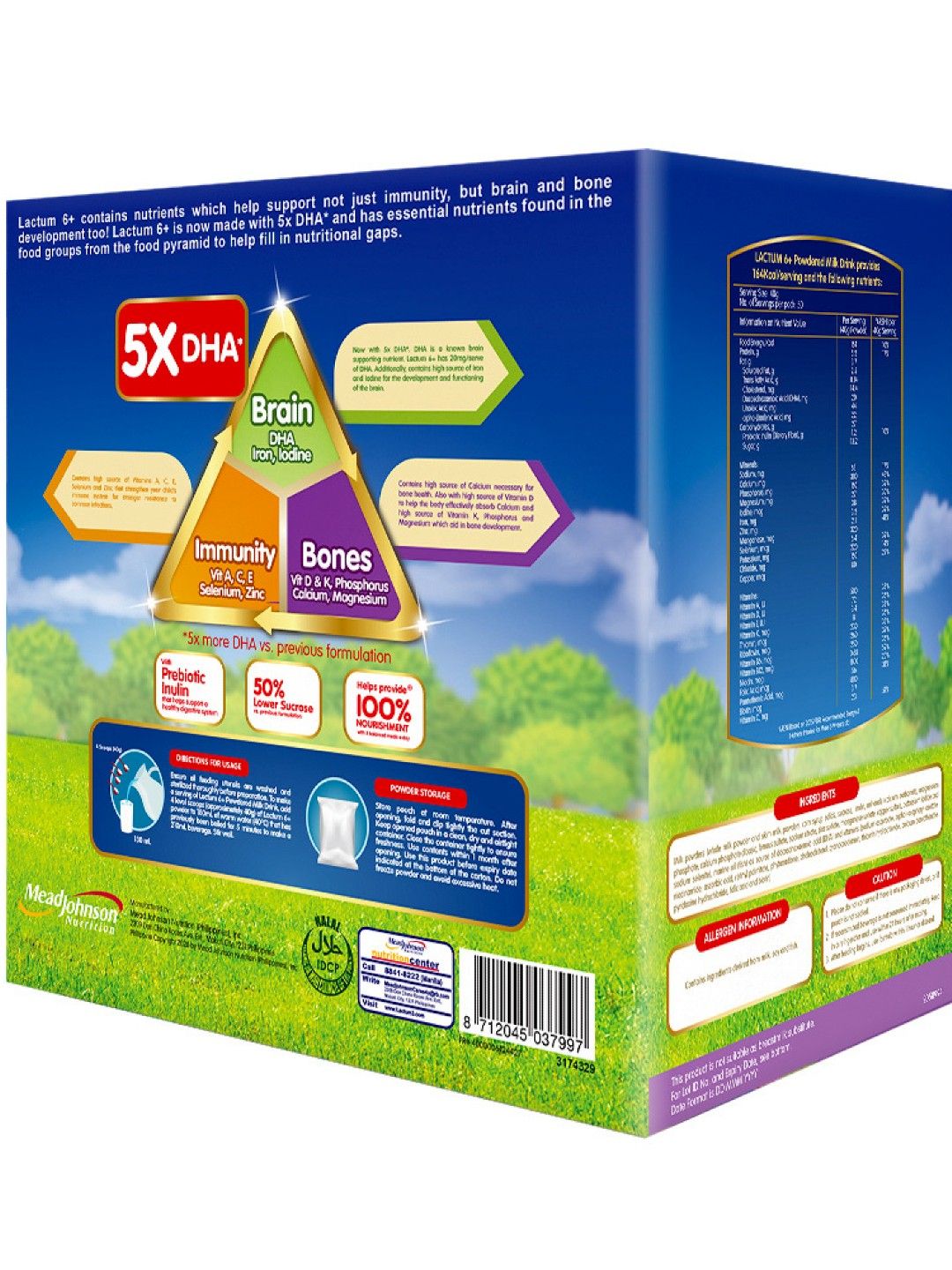 Lactum 6+ Lactum 6+ Plain Powdered Milk Drink for Children 6 Years Old ...