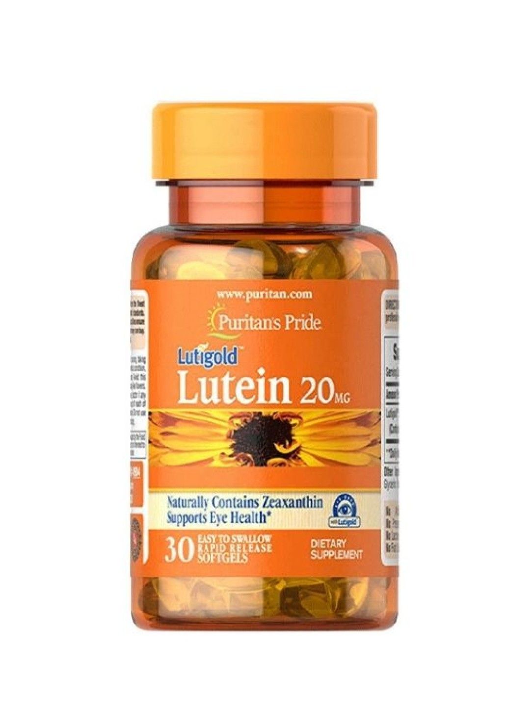 Puritan's Pride Lutein 20 mg (30 softgels) | edamama