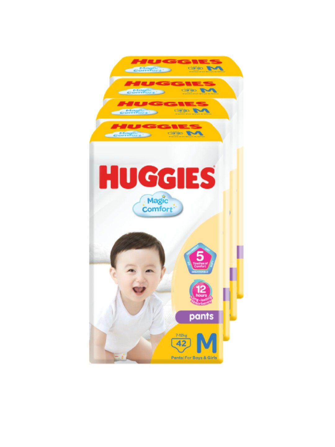 Huggies Magic Comfort Pants Medium - 42 pcs x 4 p… | edamama