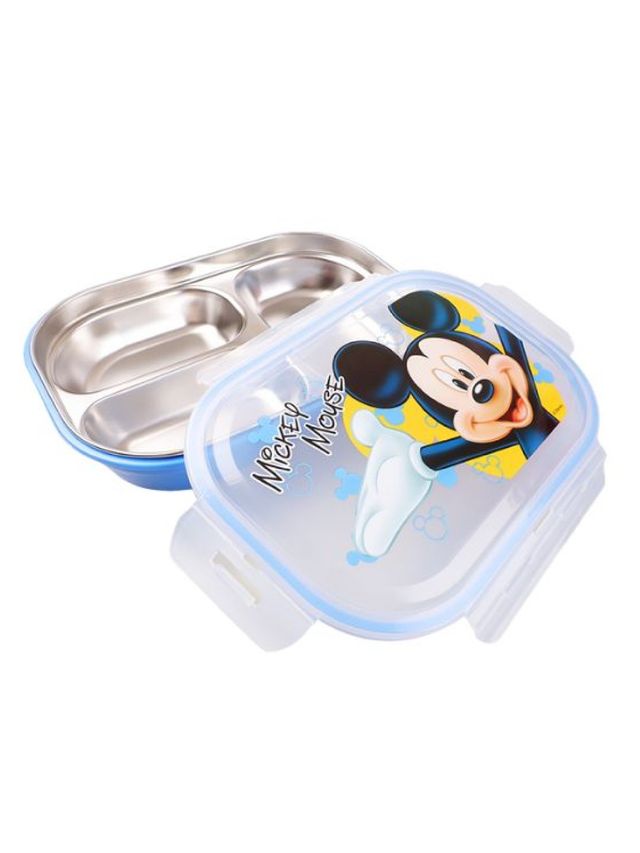 Dish Me PH Disney Mickey Mouse - 3-Grid Stainless… | edamama