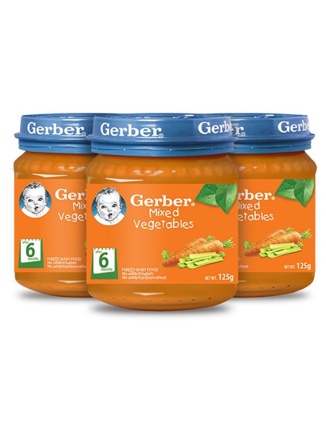 Gerber Mixed Vegetable Puree (125g) Bundle of 3 | edamama
