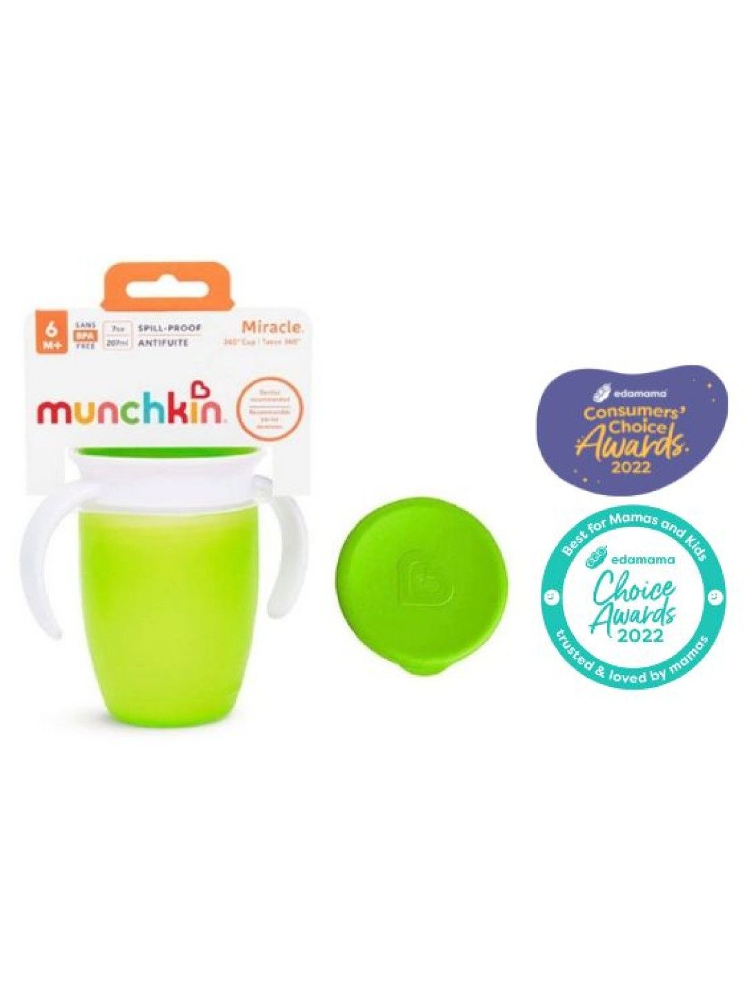 Munchkin Miracle® 360° Trainer Cup with lid (7oz) | edamama