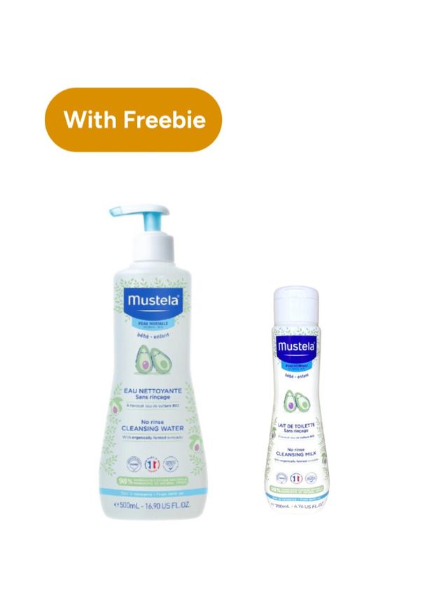 Mustela No Rinse Cleansing Water 500ml with FREE … | edamama